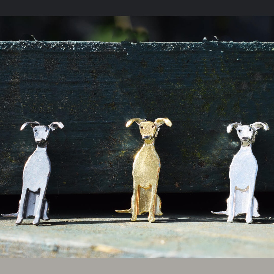 Whippet Brooch, Gift for Whippet Lover, Whippet Present for Woman ...