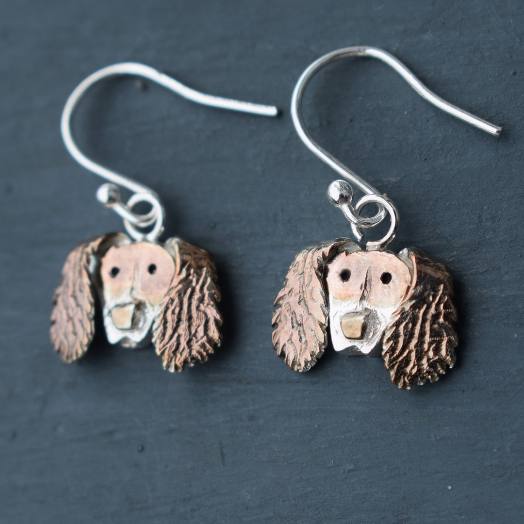 Springer Spaniel Earrings, Dog Gift for Woman, Dog Jewellery, Springer ...