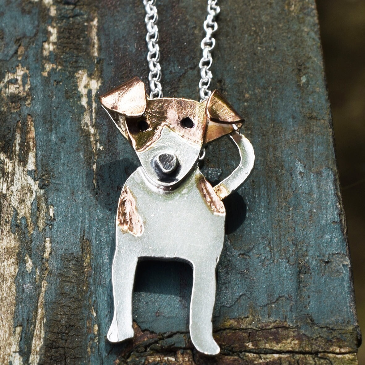 Jack Russell Necklace, Jack Russell Terrier, Dog Necklace, Silver Dog ...