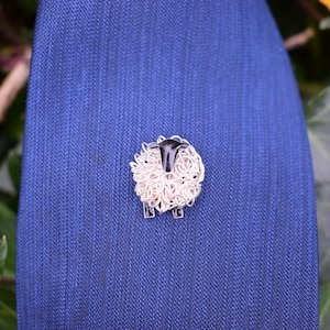 Silver Sheep Tie Pin, Suffolk Sheep Badge, Suffolk Sheep, Sheep Badge ...