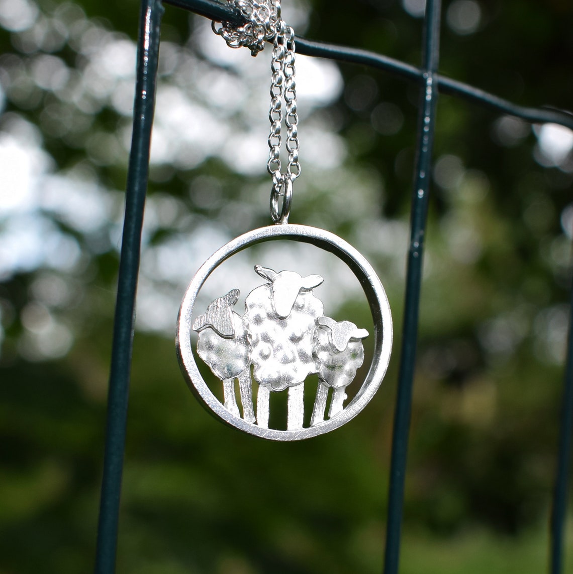 3 Silver Sheep Necklace Flack of Sheep Pendant Silver Sheep - Etsy UK