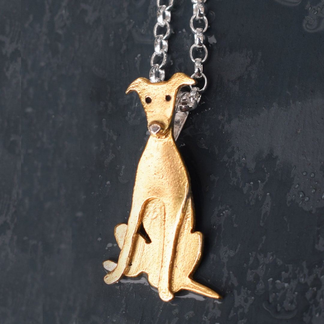 Greyhound Necklace, Gift for Greyhound Lover, Greyhound Present for ...