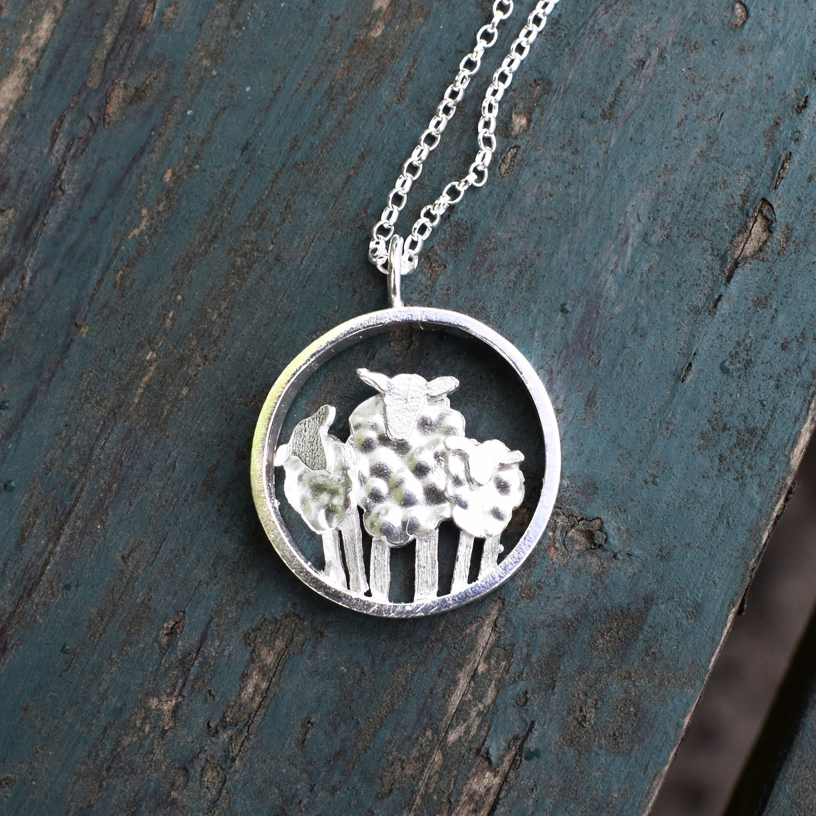3 Silver Sheep Necklace Flack of Sheep Pendant Silver Sheep - Etsy UK
