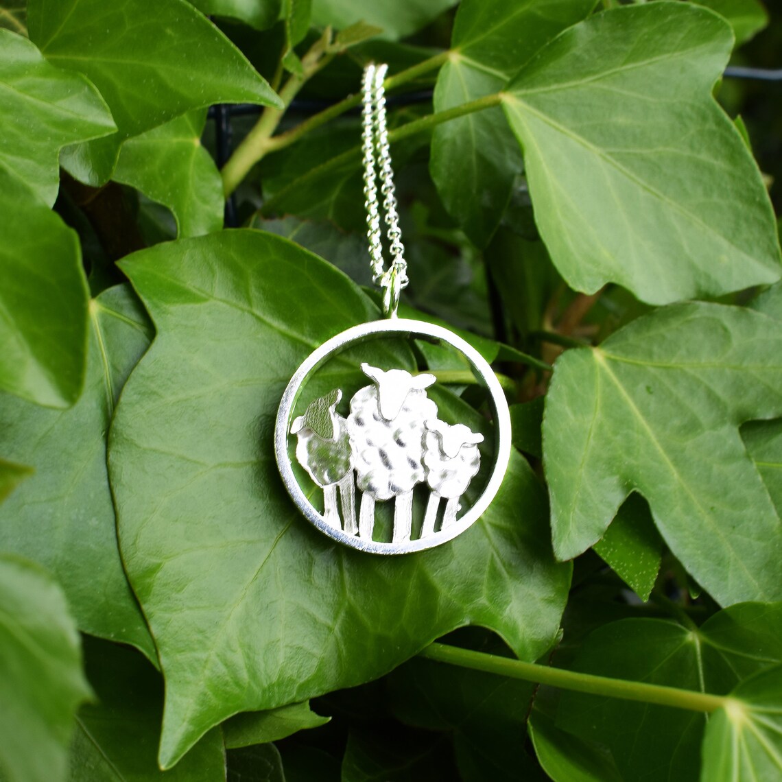 3 Silver Sheep Necklace Flack of Sheep Pendant Silver Sheep - Etsy UK