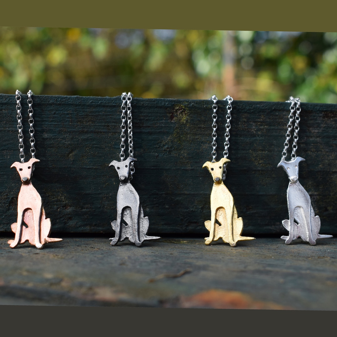 Greyhound Necklace, Gift for Greyhound Lover, Greyhound Present for ...