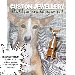 Greyhound Necklace, Gift for Greyhound Lover, Greyhound Present for ...