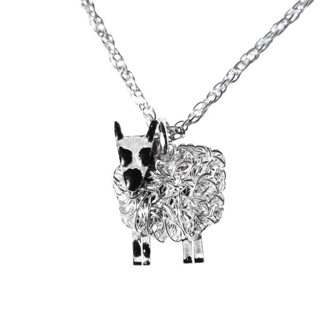 Sterling Silver Kerry Hill Sheep Necklace: Farm Jewelry Gift - Etsy