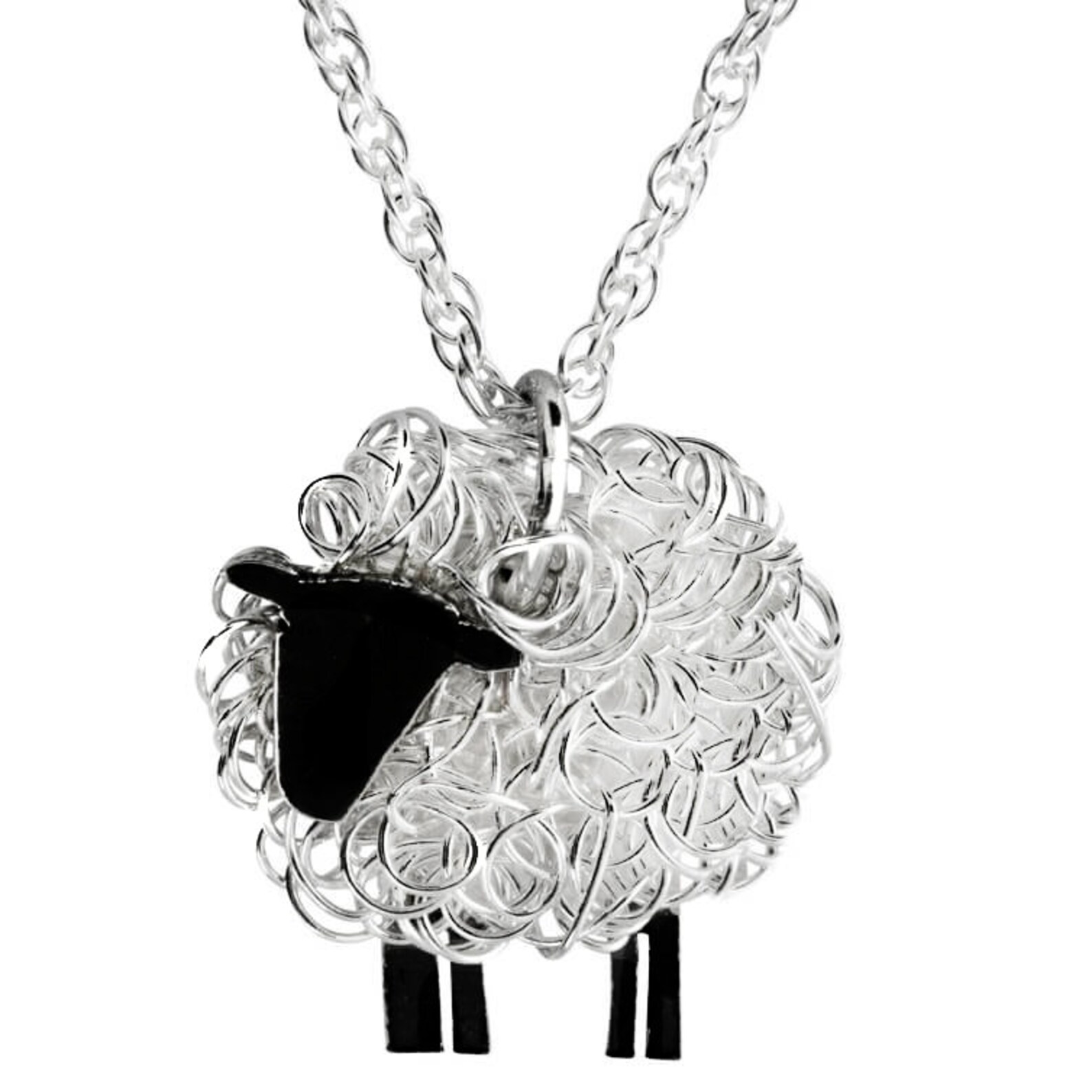Silver Sheep Necklace Sheep Jewellerysheep Present for | Etsy