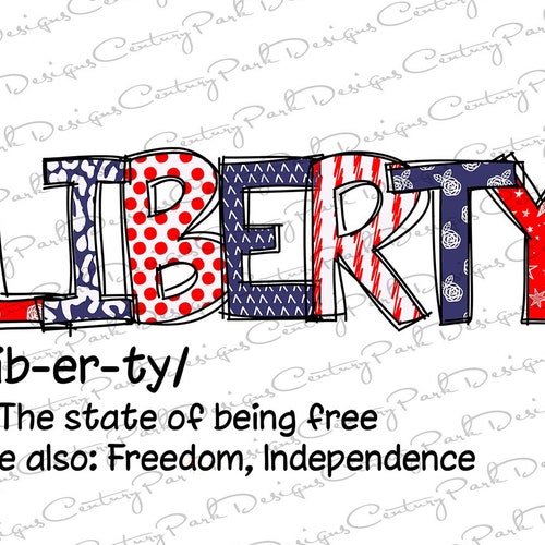 Patriotic Doodle Letters Alphabet Hand Drawn Alphabet | Etsy