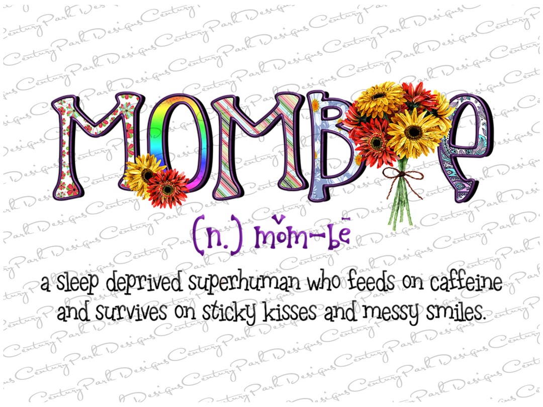 Mombie Sublimation Transfer Heat Press Design Image Print - Etsy