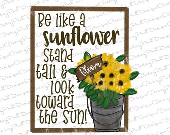 Stand Tall Like a Sunflower - Etsy