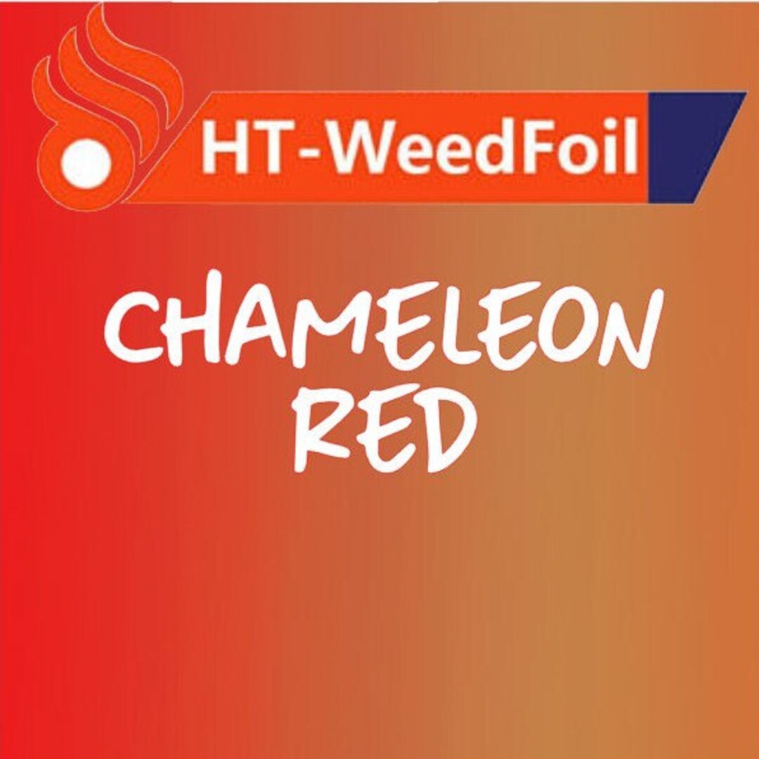 HT Weedfoil HTV Heat Transfer Vinyl Foil Chameleon Red - Etsy