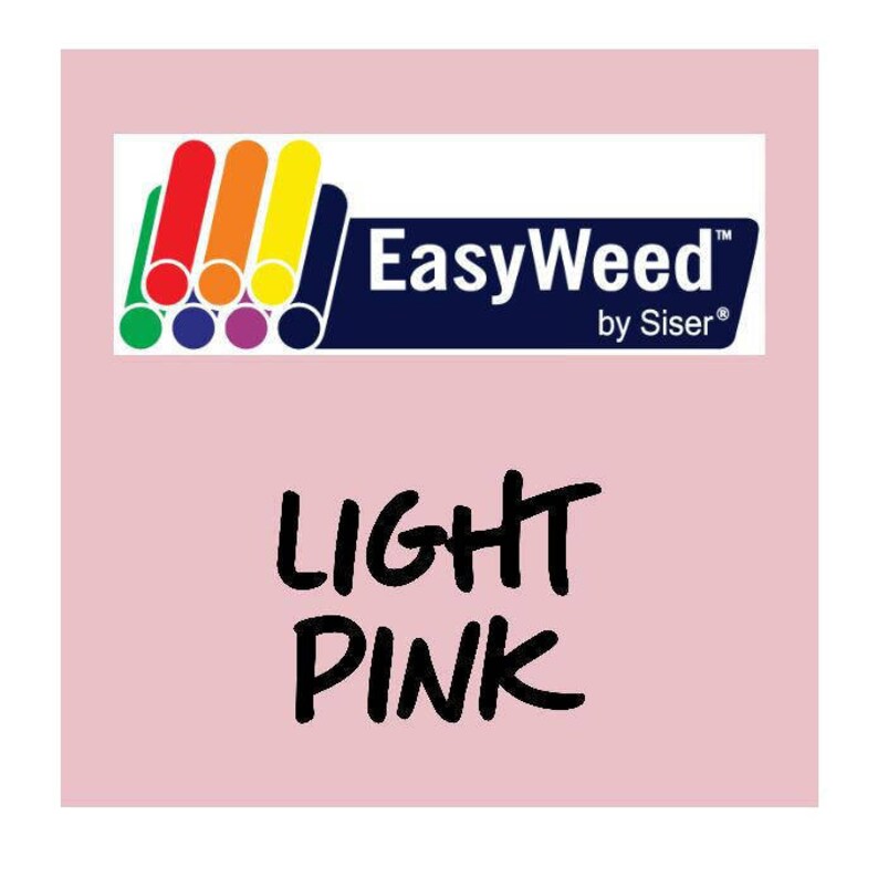 Light Pink Siser Easyweed Heat Transfer Vinyl HTV Craft - Etsy