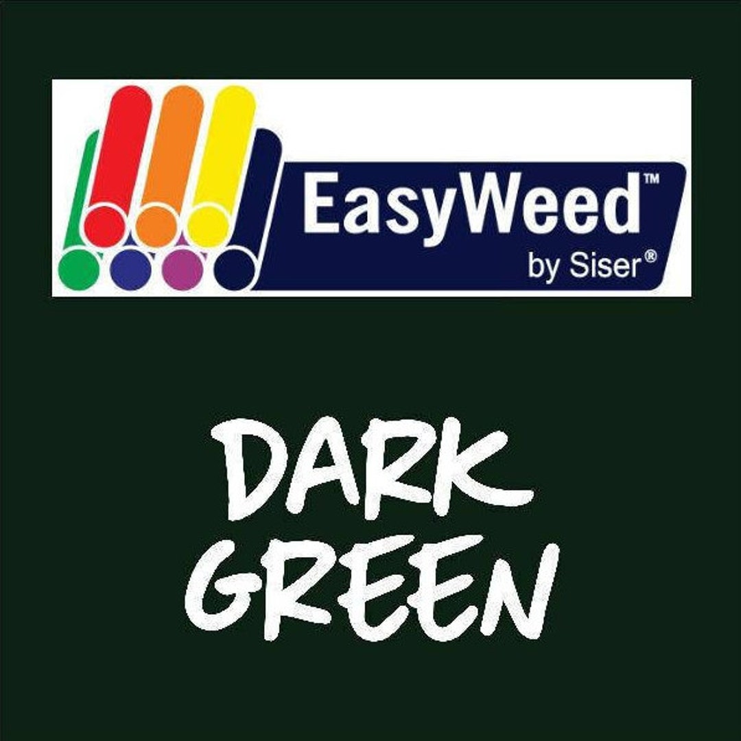 Dark Green Siser Easyweed Heat Transfer Vinyl HTV Craft - Etsy