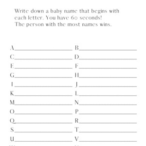 Baby Shower Games-bundle-digital FILE ONLY - Etsy