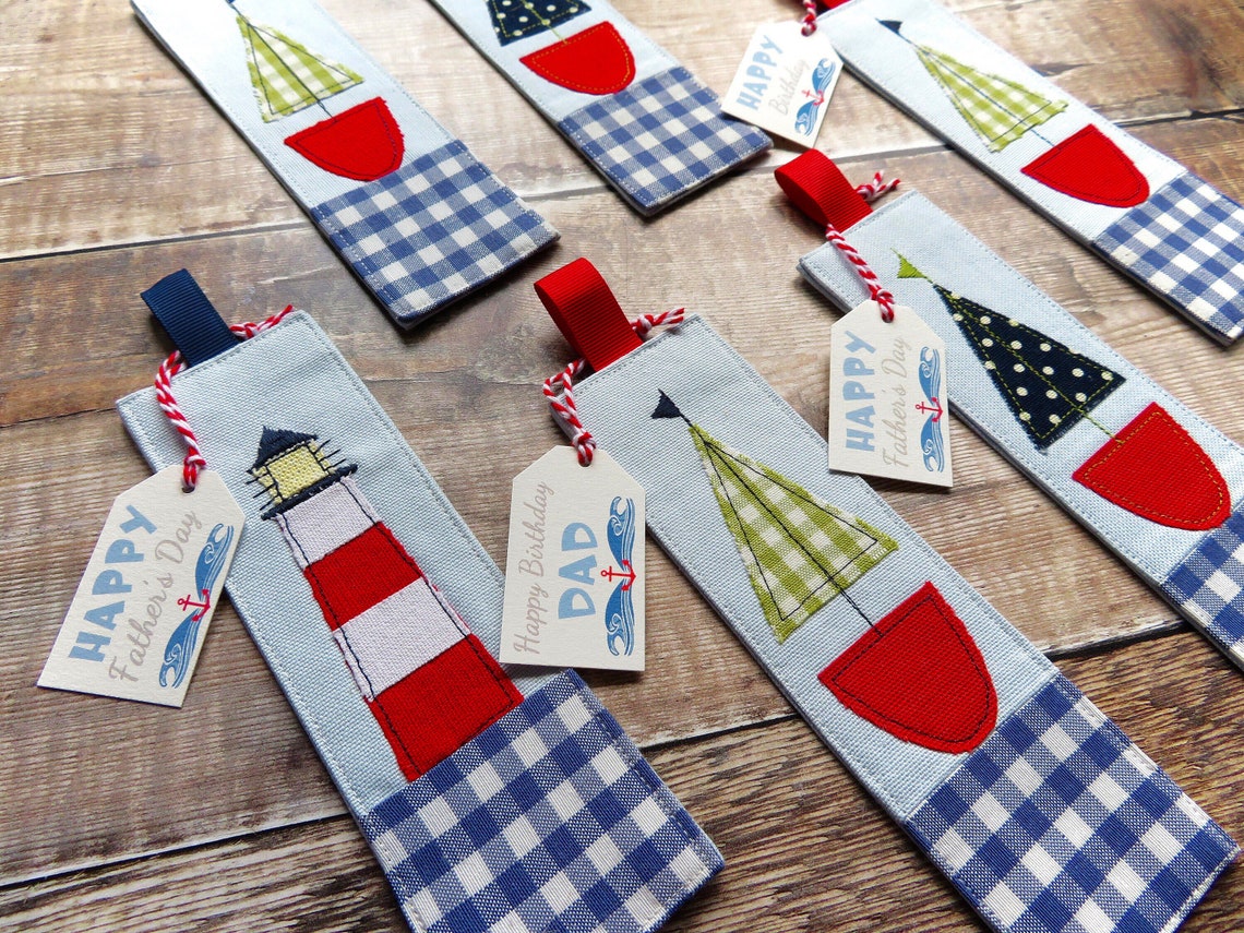Nautical Bookmark Birthday Gift or End of Term Teacher Gift 3 | Etsy