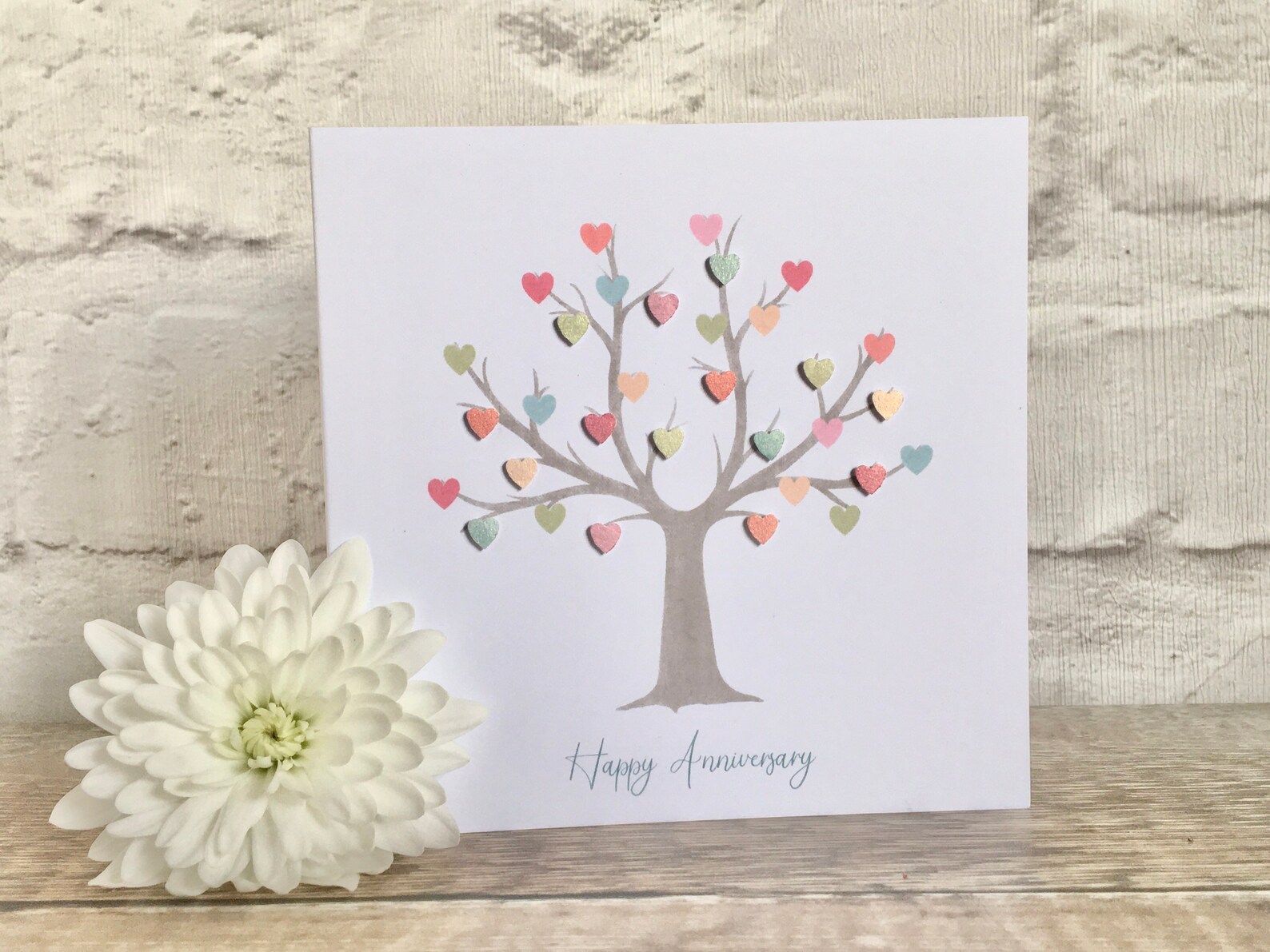 Tree of Life Card Personalised Tree Card With Embellished - Etsy