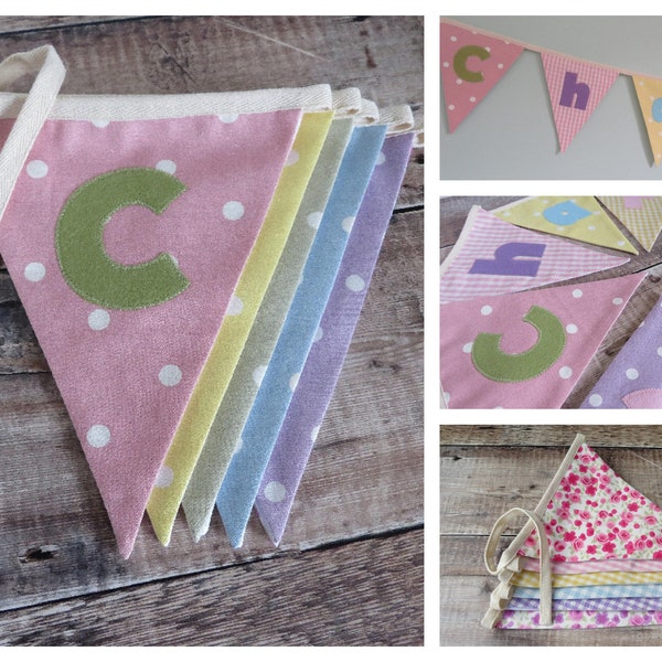 Pastel Bunting - Etsy