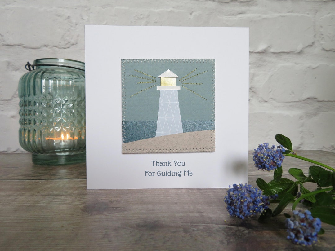 Lighthouse Card, Personalised Lighthouse Birthday Card, Anniversary ...