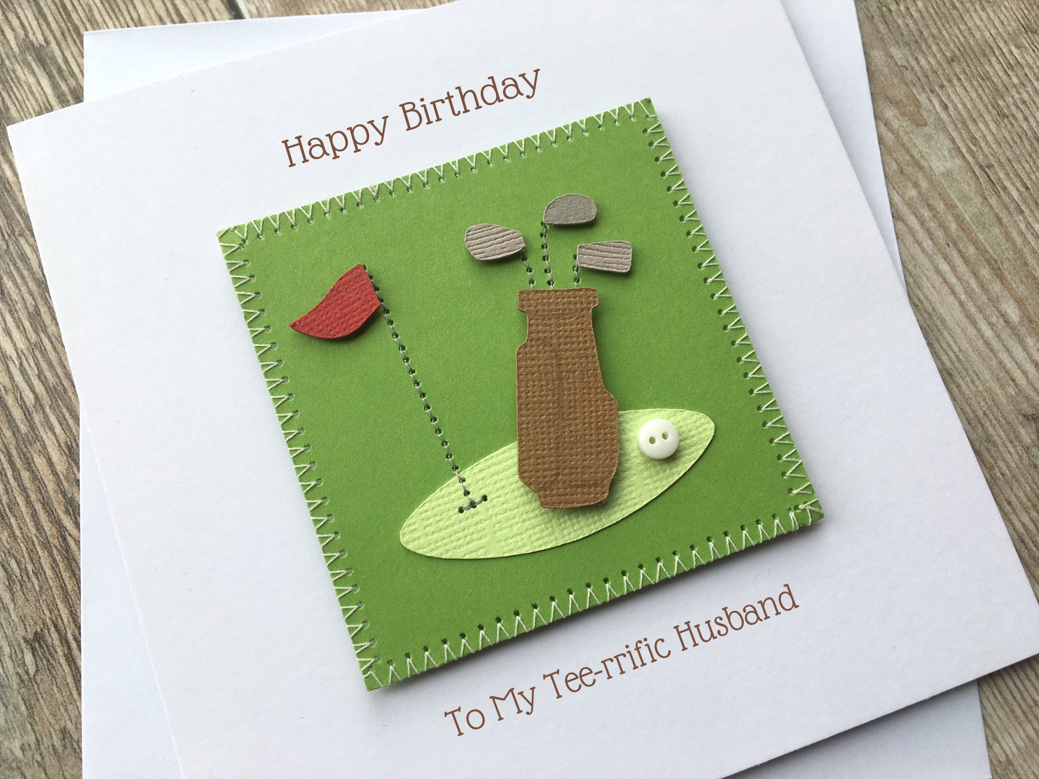 Golf Card Golfer's Birthday Card Golfing Retirement - Etsy
