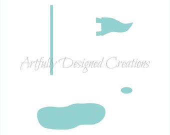 Golf stencil | Etsy