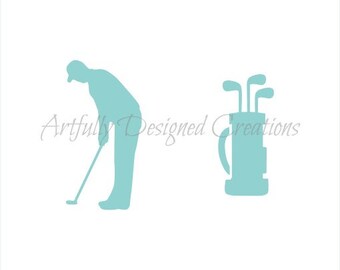 Golf stencil | Etsy