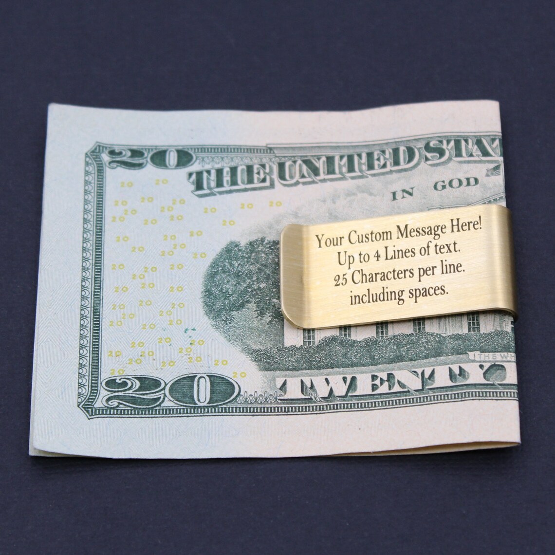 Custom Engraved Gold Money Clip: Personalized Stainless Steel Gift - Etsy