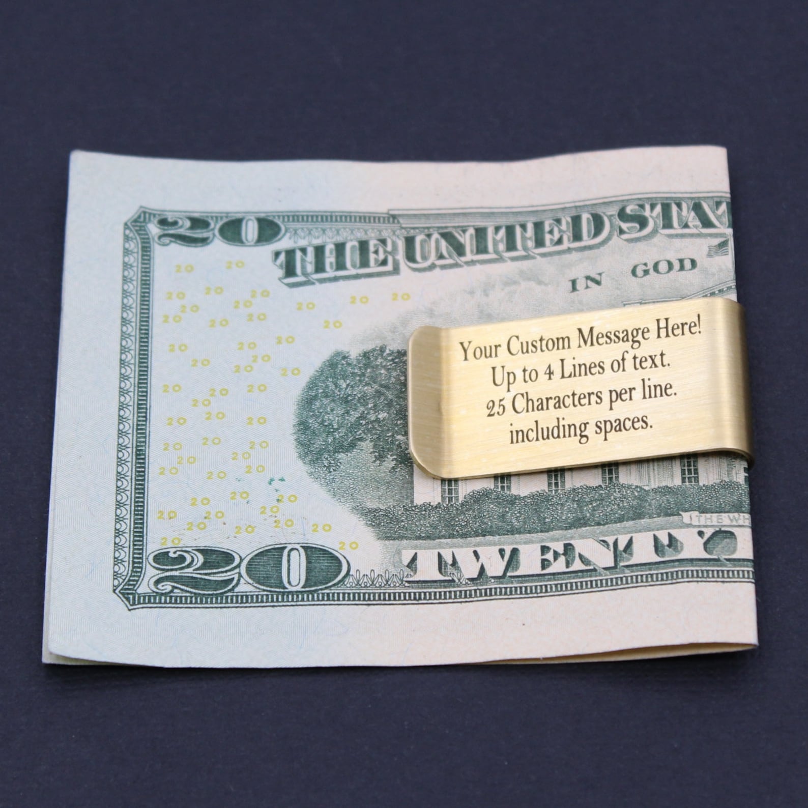Custom Engraved Gold Money Clip: Personalized Stainless Steel Gift - Etsy