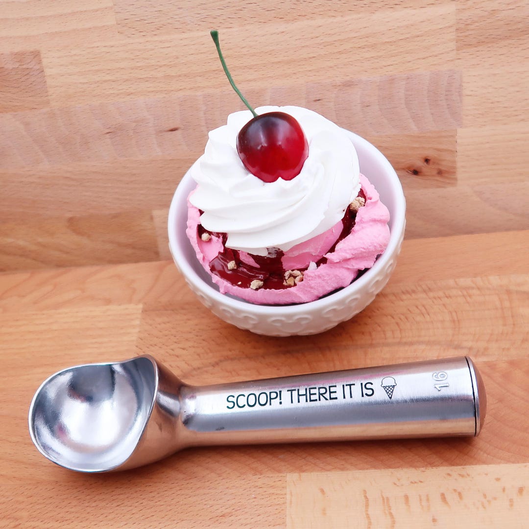 Engraved Aluminum Ice Cream Scoop – "scoop! There It Is" Gift - Etsy