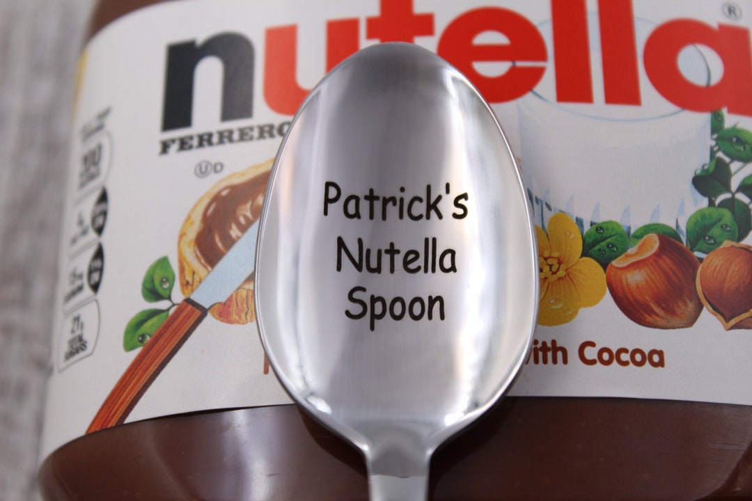 Custom Name Nutella Spoon: Engraved Stainless Steel Gift - Etsy