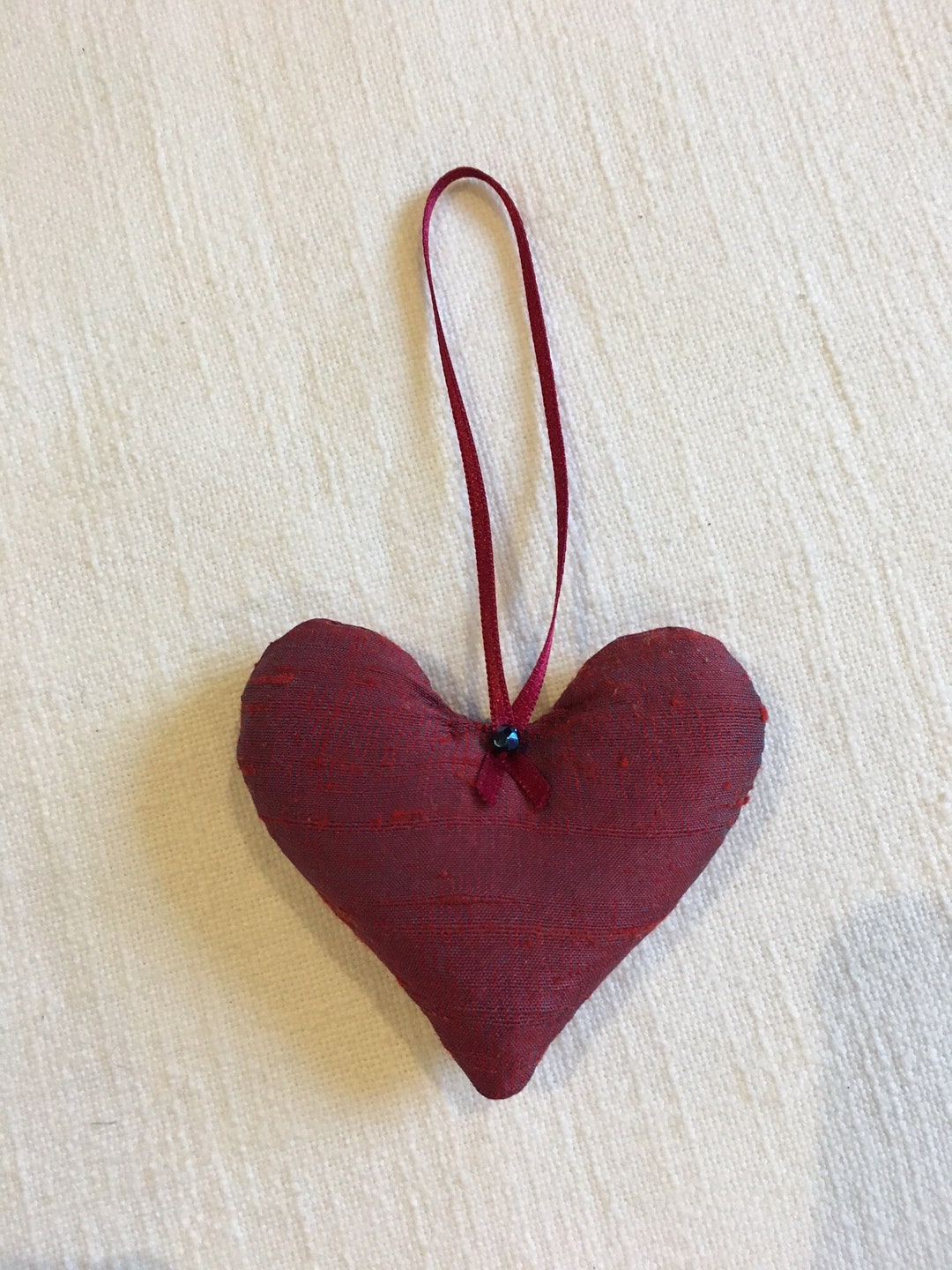 Pretty Handmade Lavender Hanging Heart - Etsy UK