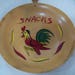Wooden Woodpecker Ware Rooster Nuts Candy Chips Popcorn snacks Bowl ...