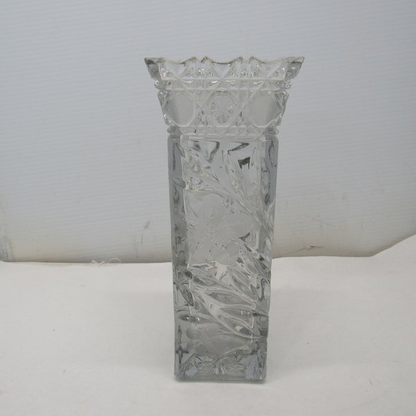 Green Mckee Cut Glass Vase - Etsy