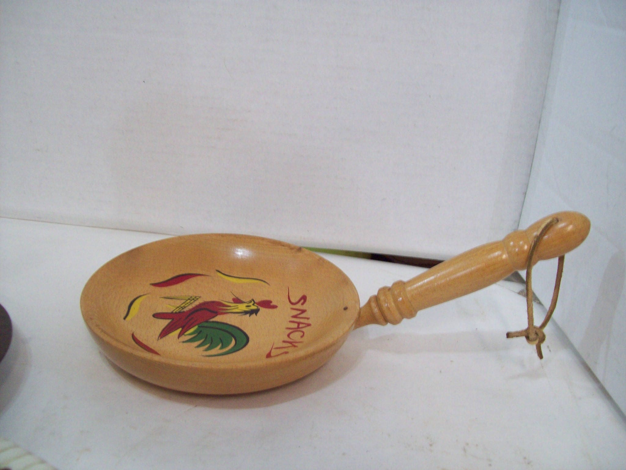 Wooden Woodpecker Ware Rooster Nuts Candy Chips Popcorn snacks Bowl ...
