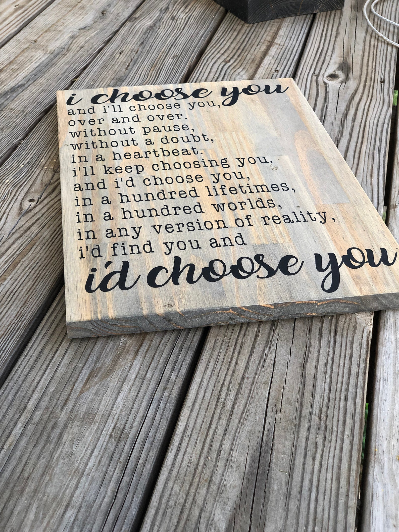 I Chose You I'd Choose You I Choose You Quote - Etsy
