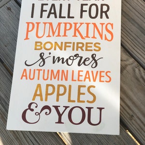 I Fall for You Sign - Etsy