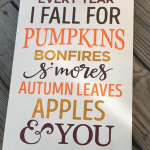 I Fall for You Sign - Etsy