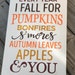 I Fall for You Sign - Etsy