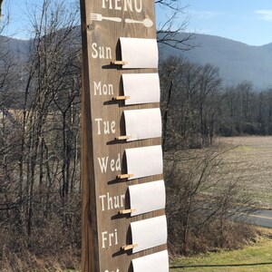 Weekly Menu Board, Cafe Menu Board, Menu Board, Menu Planner, Weekly ...