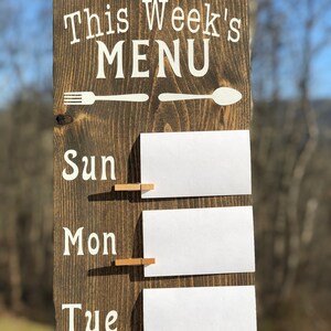 Weekly Menu Board, Cafe Menu Board, Menu Board, Menu Planner, Weekly ...