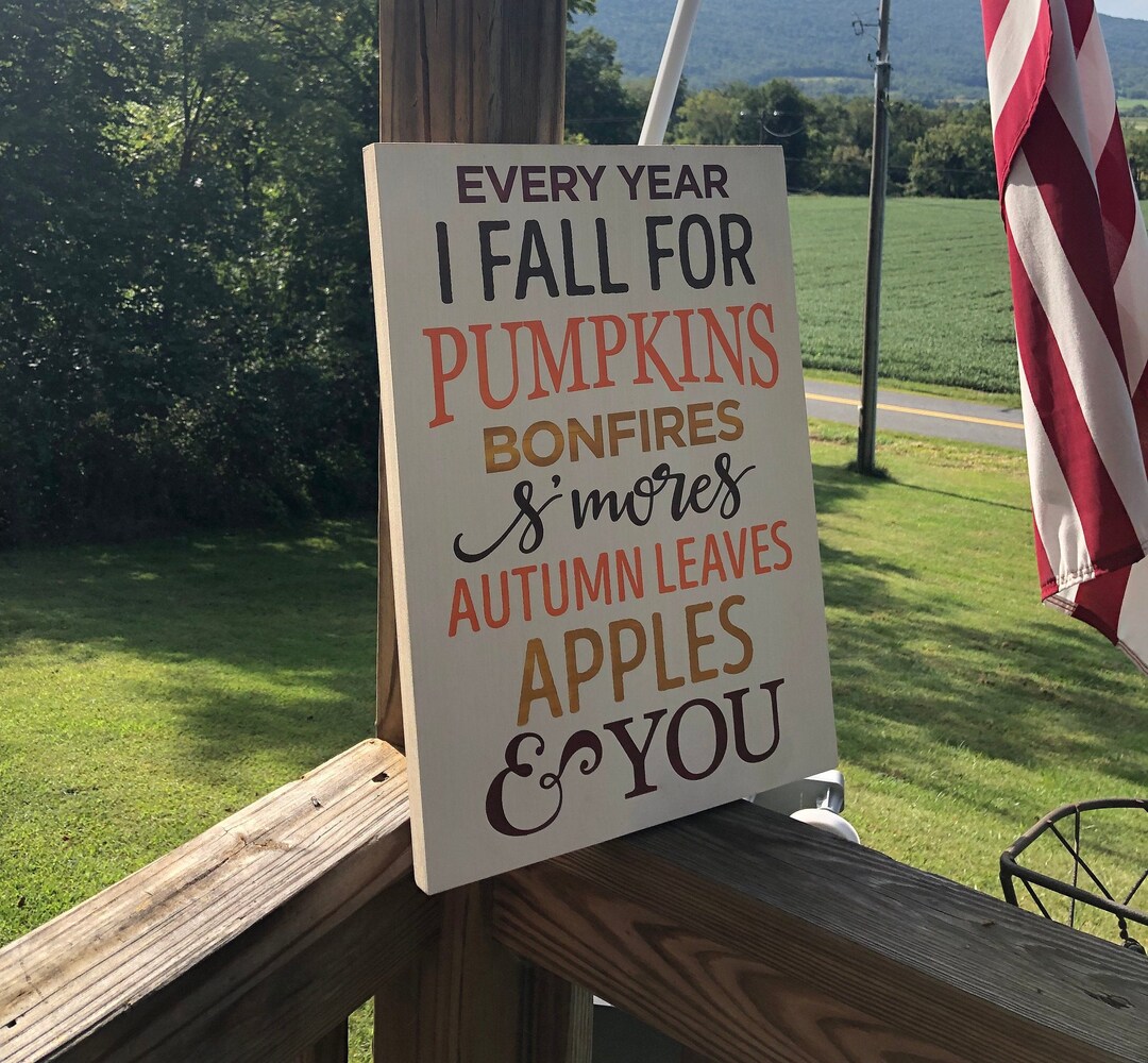 I Fall for You Sign - Etsy