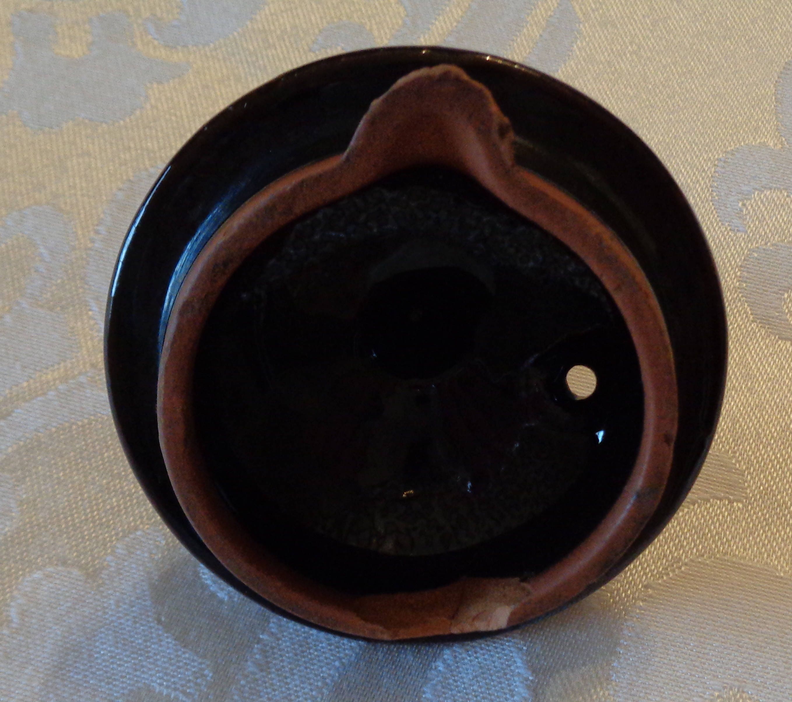 Vintage Mid-Century ACME Brown Redware Hand Painted Teapots Set of ...