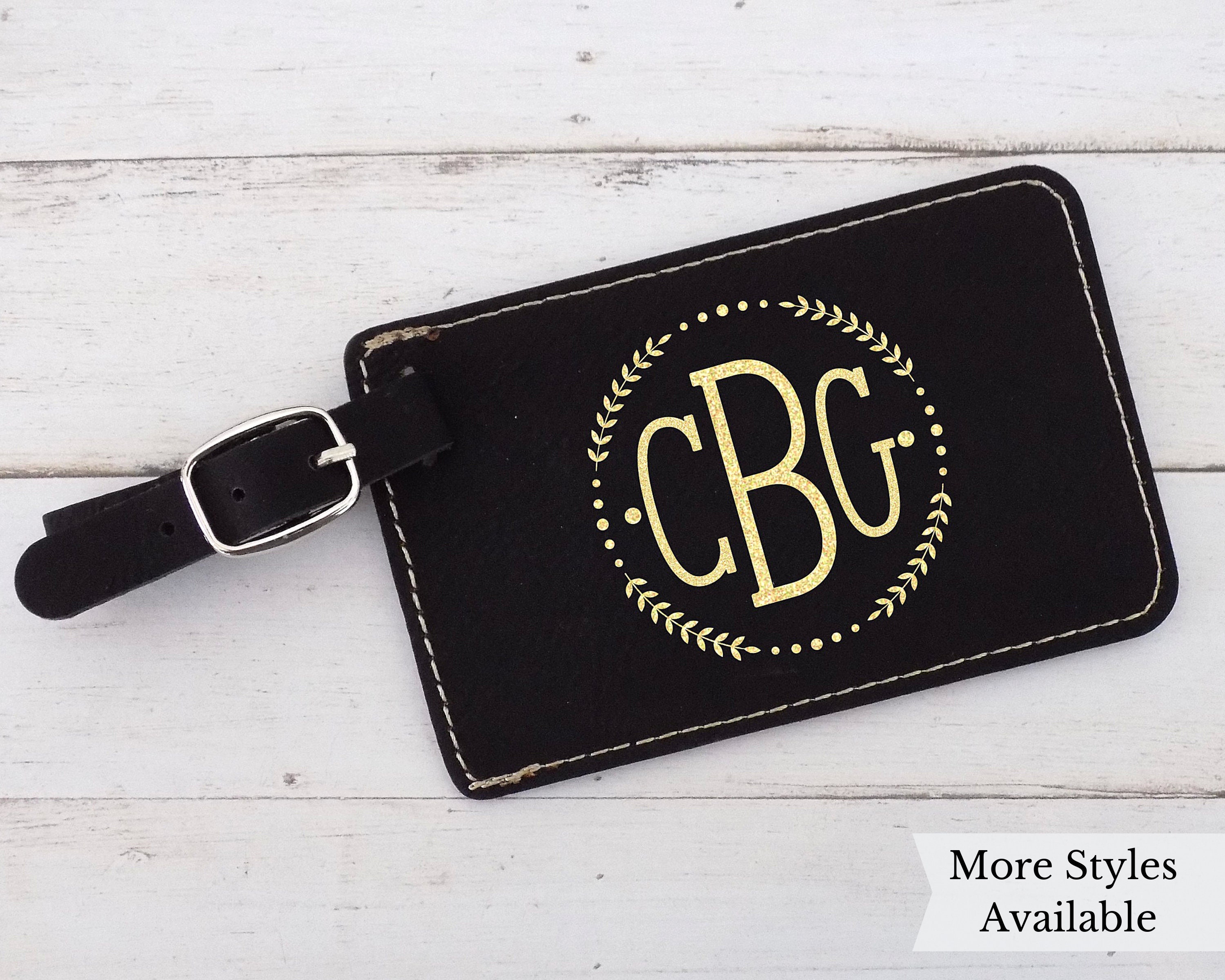 Monogram Luggage Tag Luggage Tags Personalized Name Custom - Etsy.de