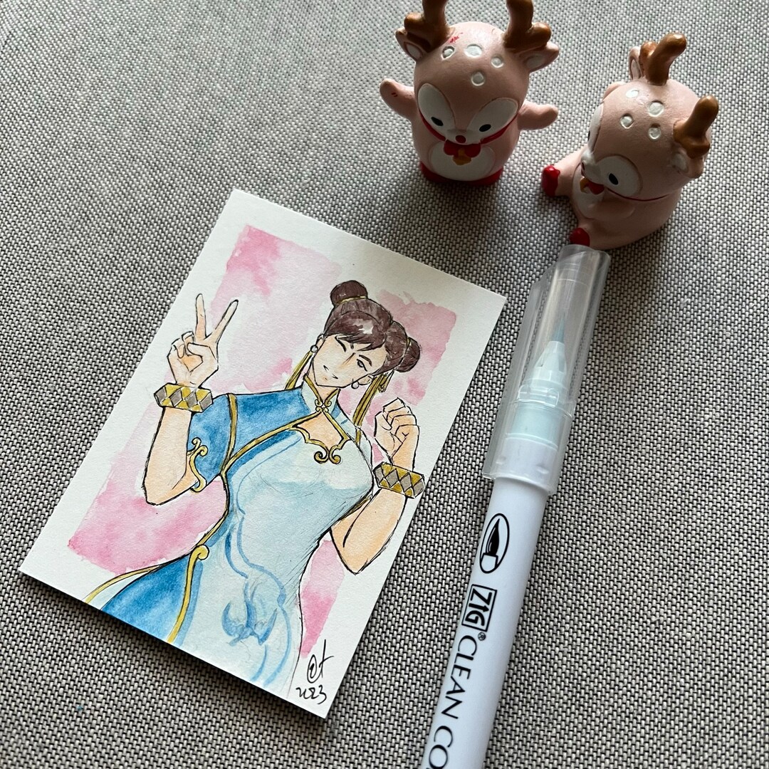 Street Fighter 6 Chun-li Fan Artist Trading Card - Etsy