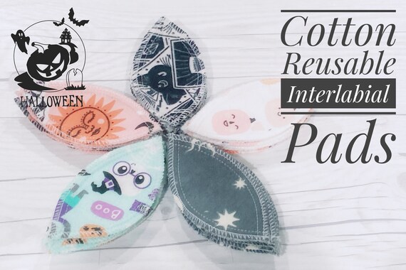 Interlabial Pads Halloween Patterns Petal Shape Cloth Pad That - Etsy