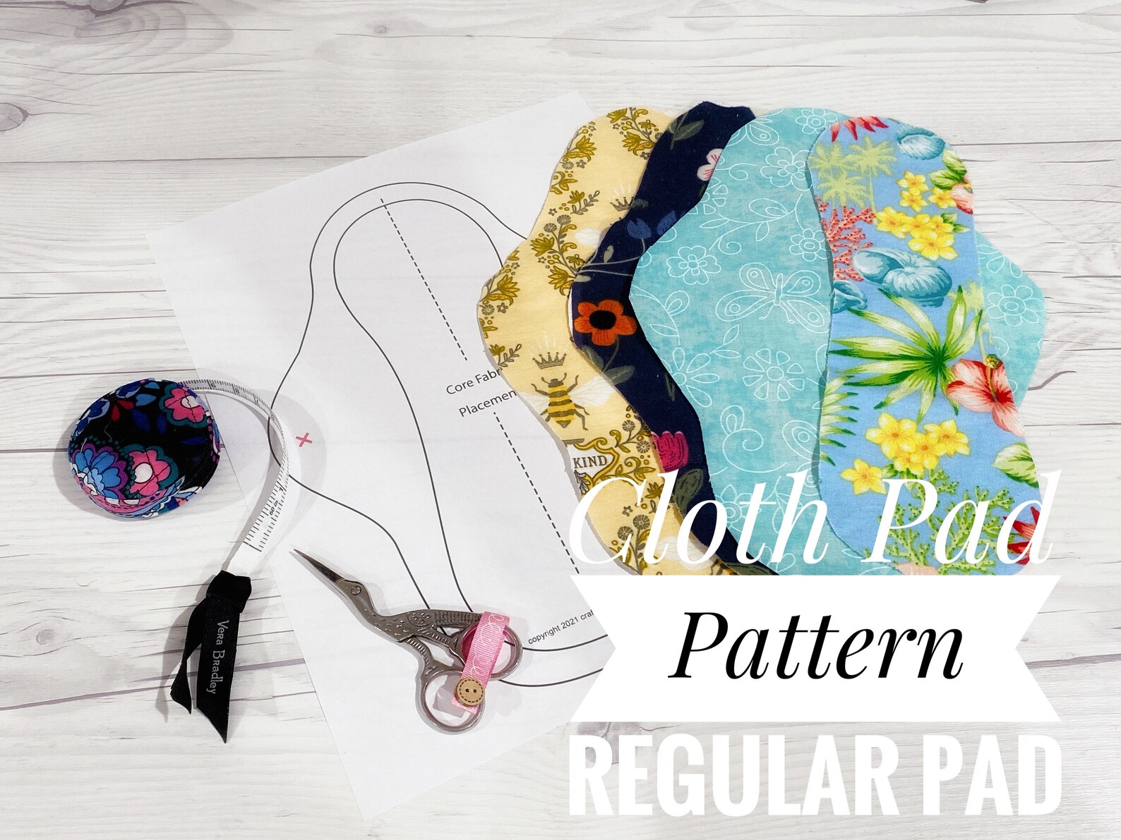 Printable Cloth Pad Sewing Pattern Instructions PDF Sewing Pattern for ...