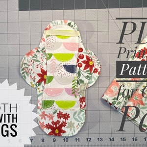 Printable Cloth Pad Sewing Pattern PDF Sewing Pattern for Pad With ...