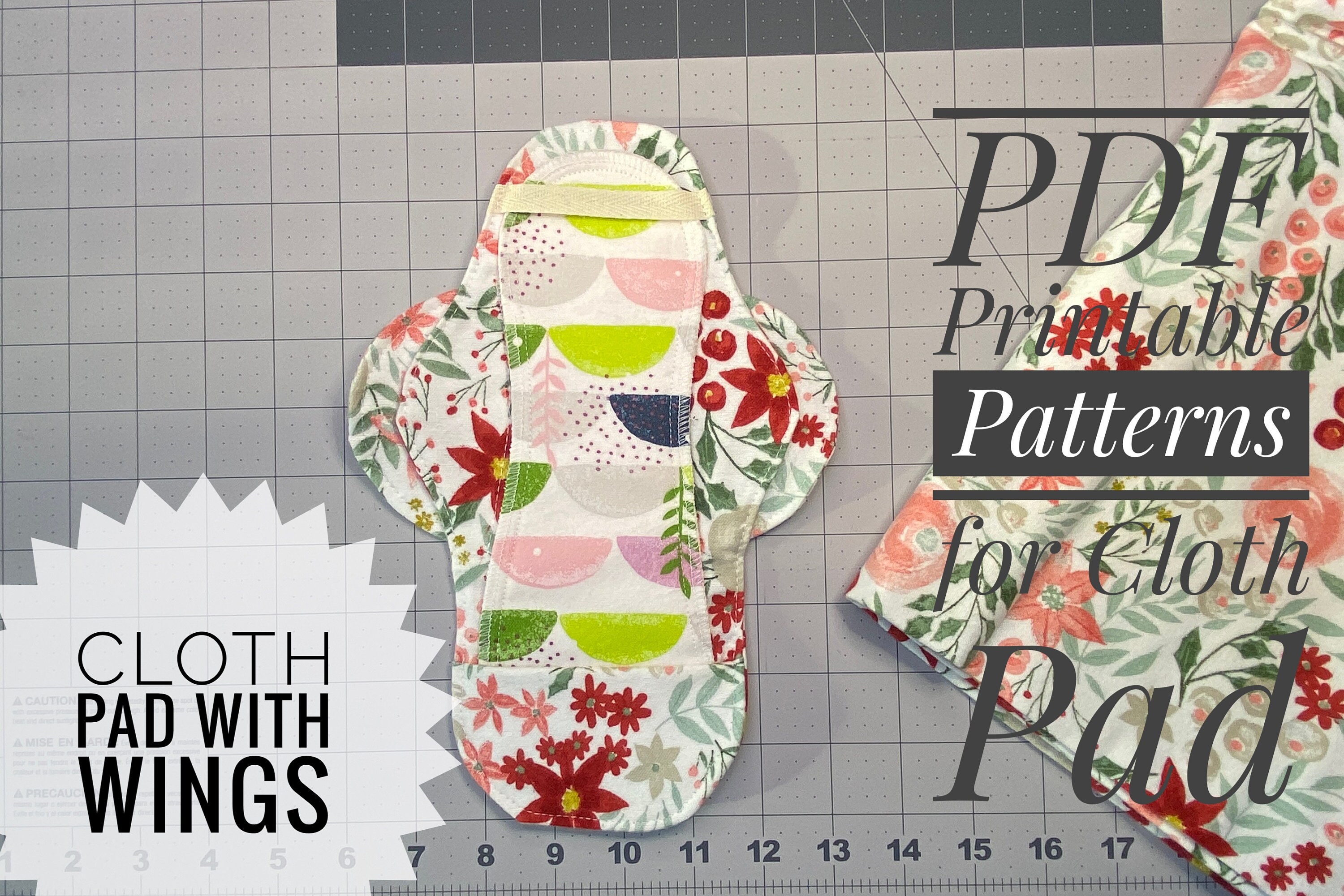 Printable Cloth Pad Sewing Pattern PDF Sewing Pattern for - Etsy