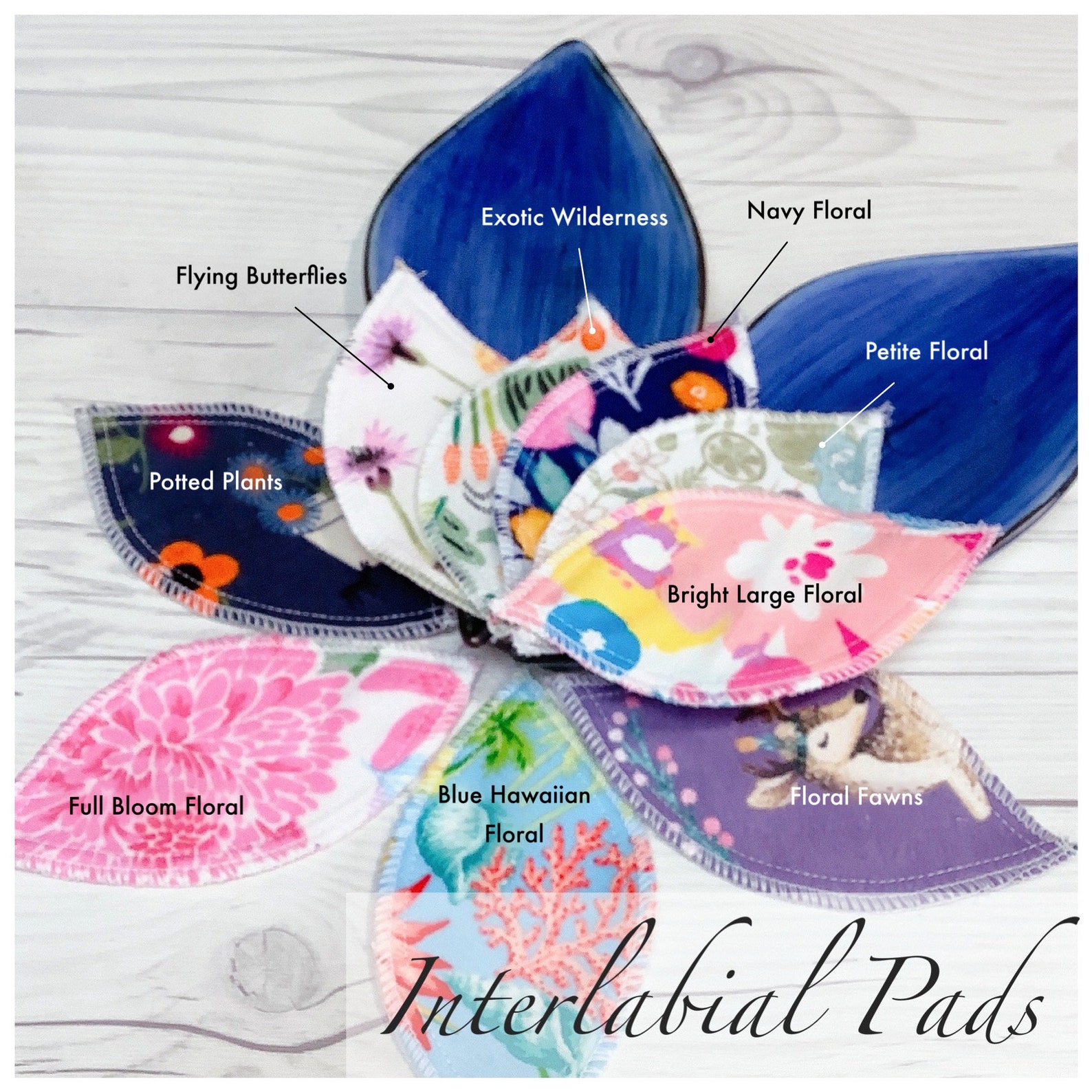 Interlabial Pads Petal Shape Cloth Pad That You Could Use - Etsy