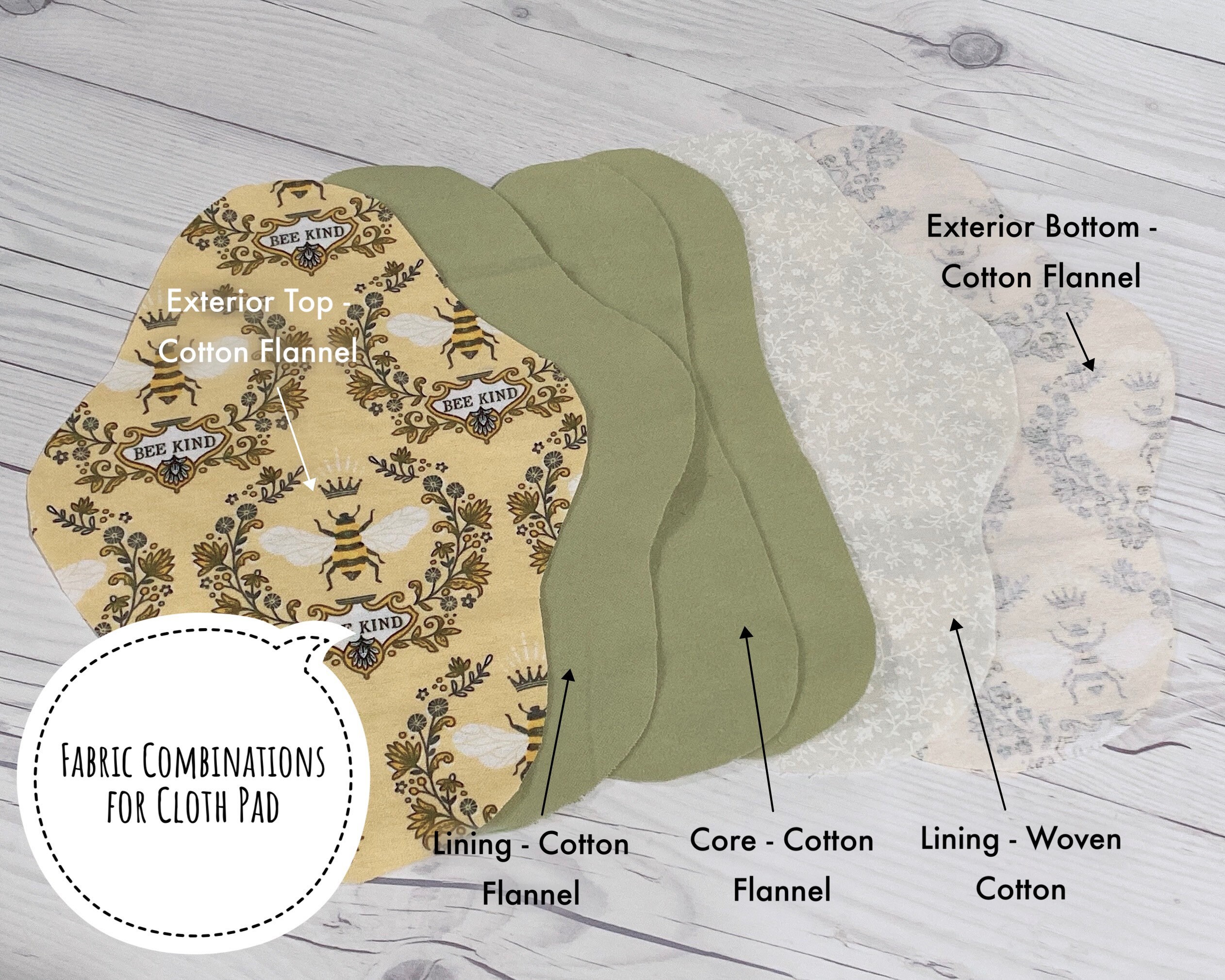 Printable Cloth Pad Sewing Pattern Instructions PDF Sewing - Etsy